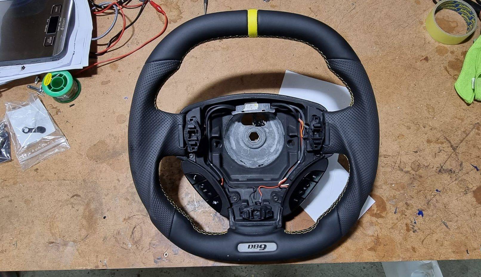 DB9 Modified Steering Wheel - DB9S.com